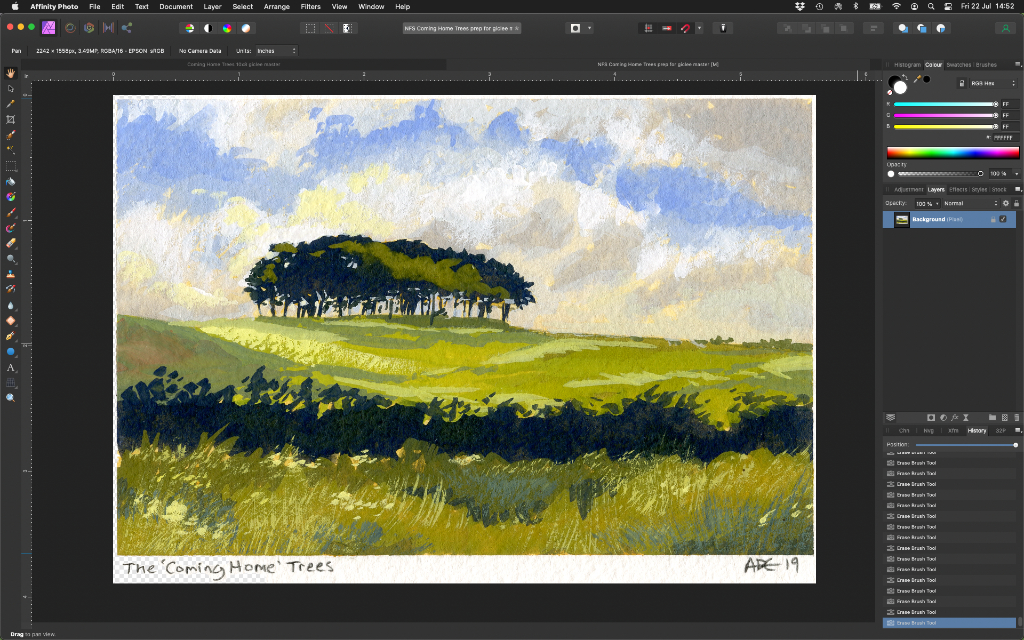 The Coming Home Trees - Ade Turner Art